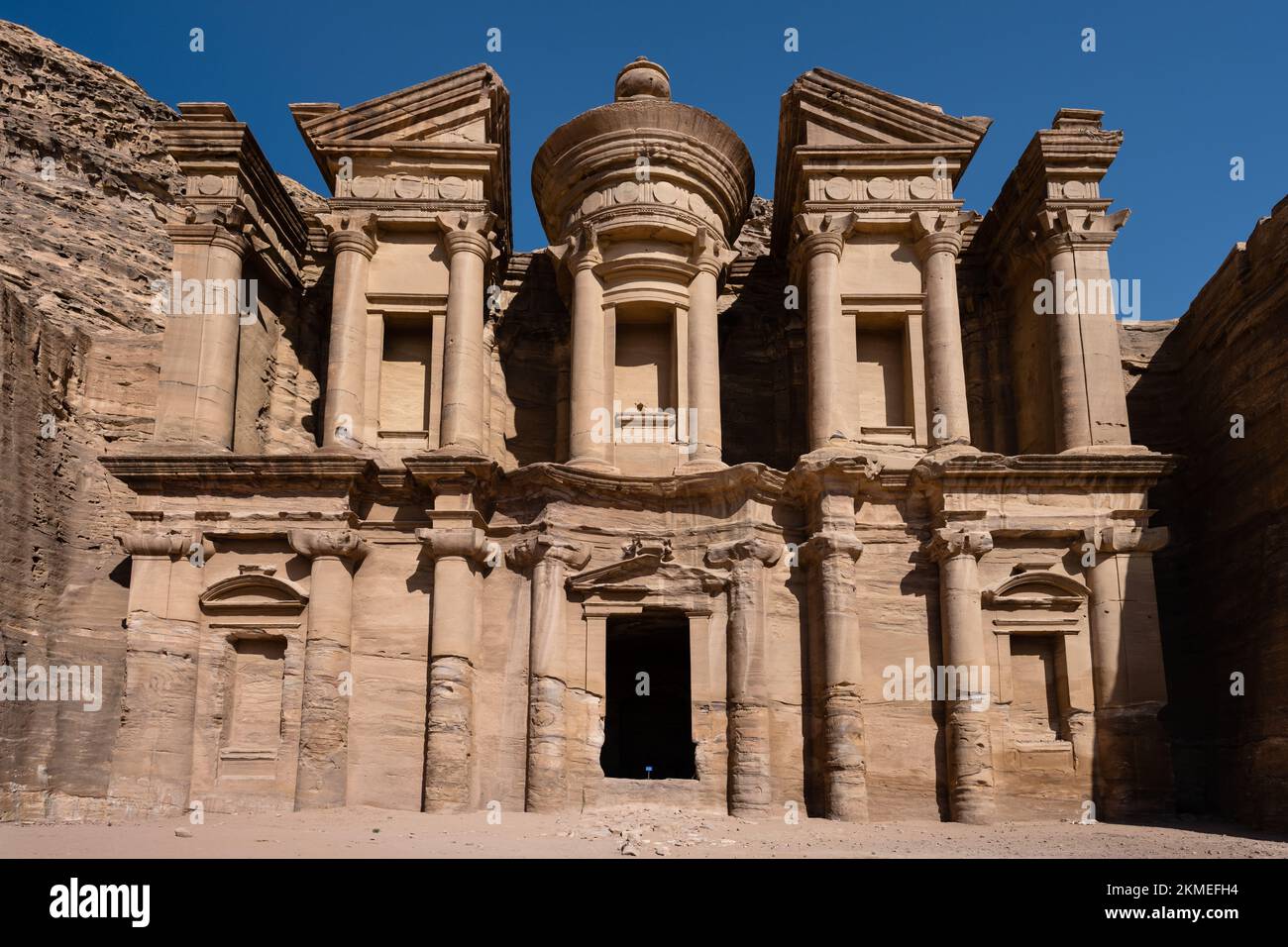 Ad Deir or the Monastery in Petra, Jordan also spelled ad-Dayr and el ...