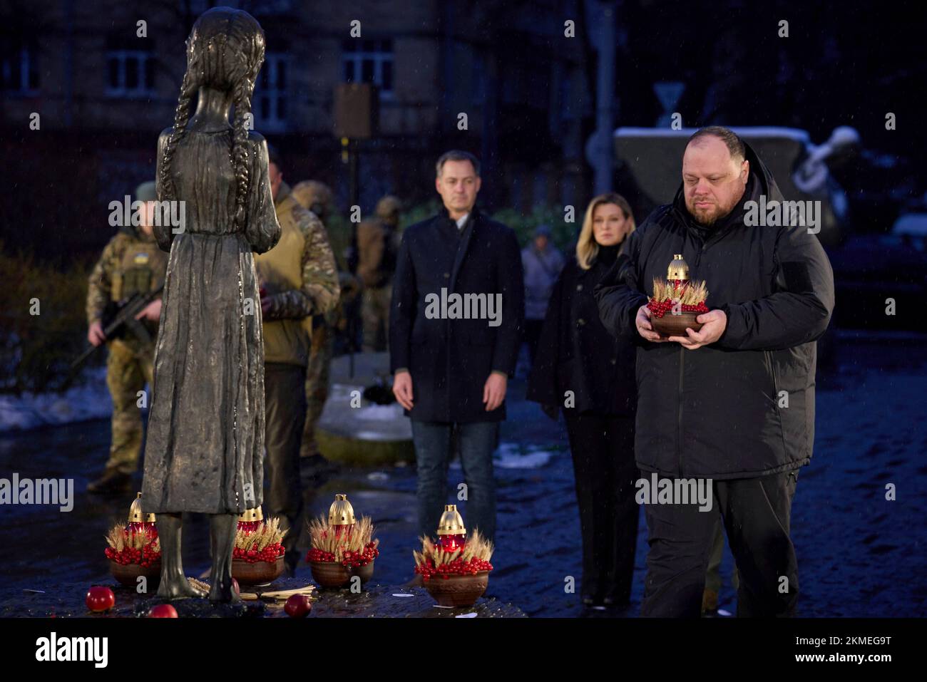 Kyiv, Ukraine. 26th Nov, 2022. Ukrainian Parliamentary Speaker Ruslan ...