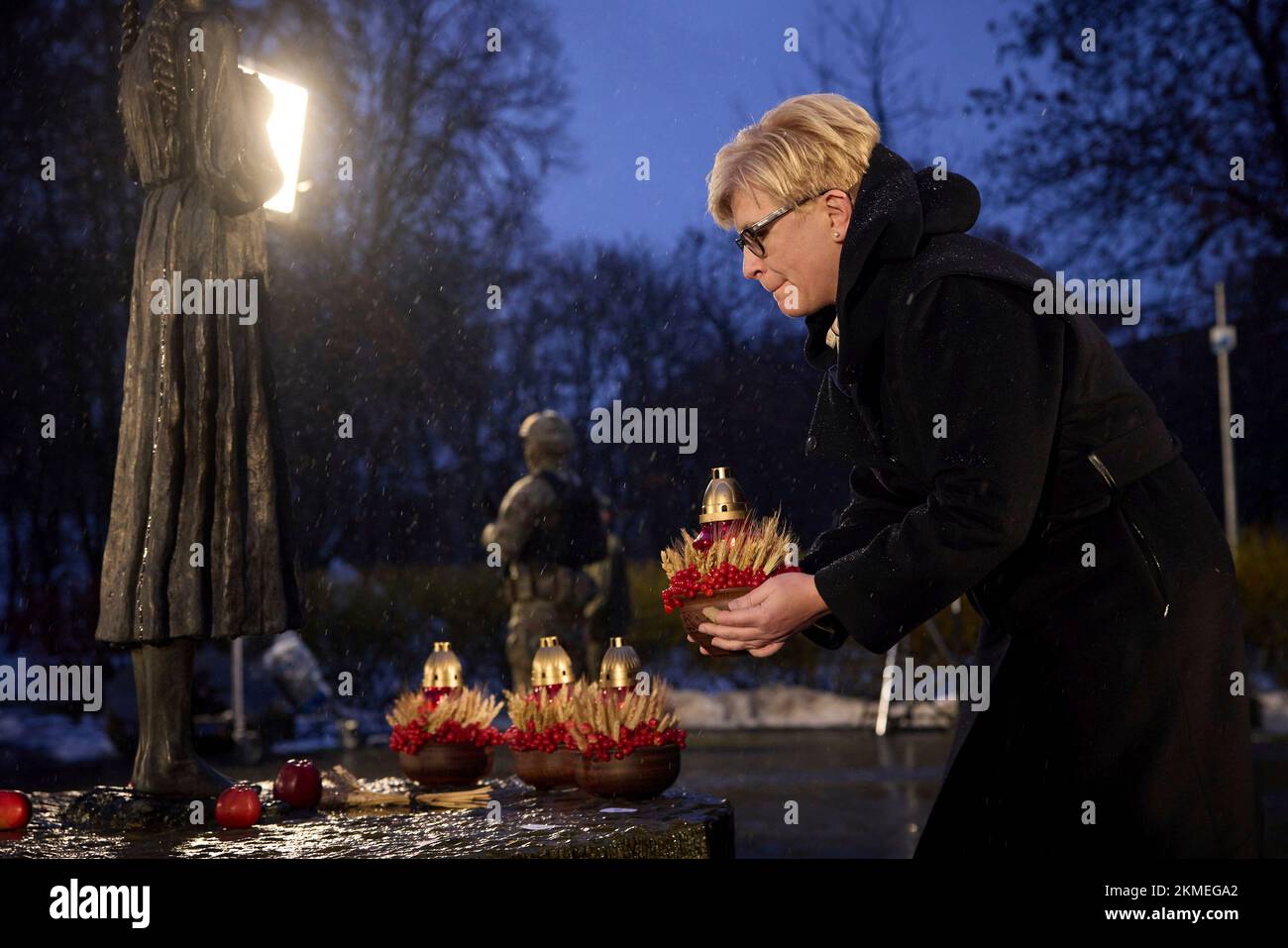 Kyiv, Ukraine. 26th Nov, 2022. Lithuanian Prime Minister Ingrida ...