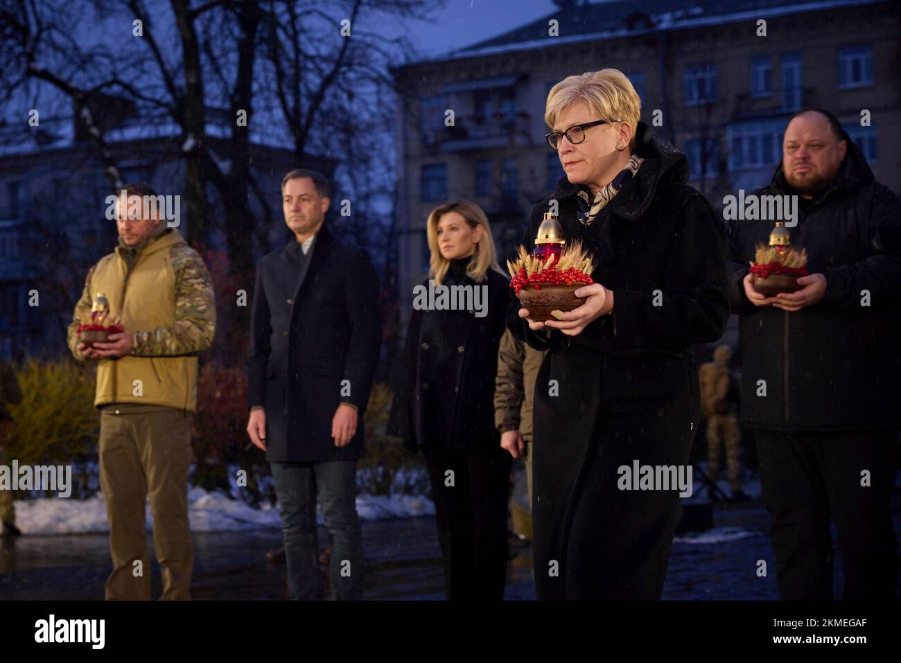 Kyiv, Ukraine. 26th Nov, 2022. Lithuanian Prime Minister Ingrida ...