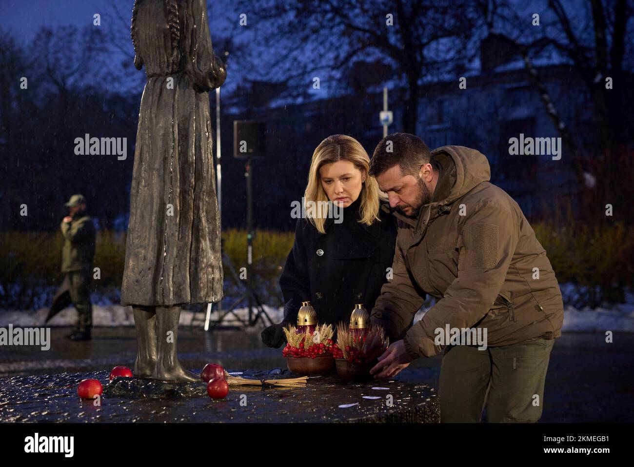 Kyiv, Ukraine. 26th Nov, 2022. Ukrainian President Volodymyr Zelenskyy ...