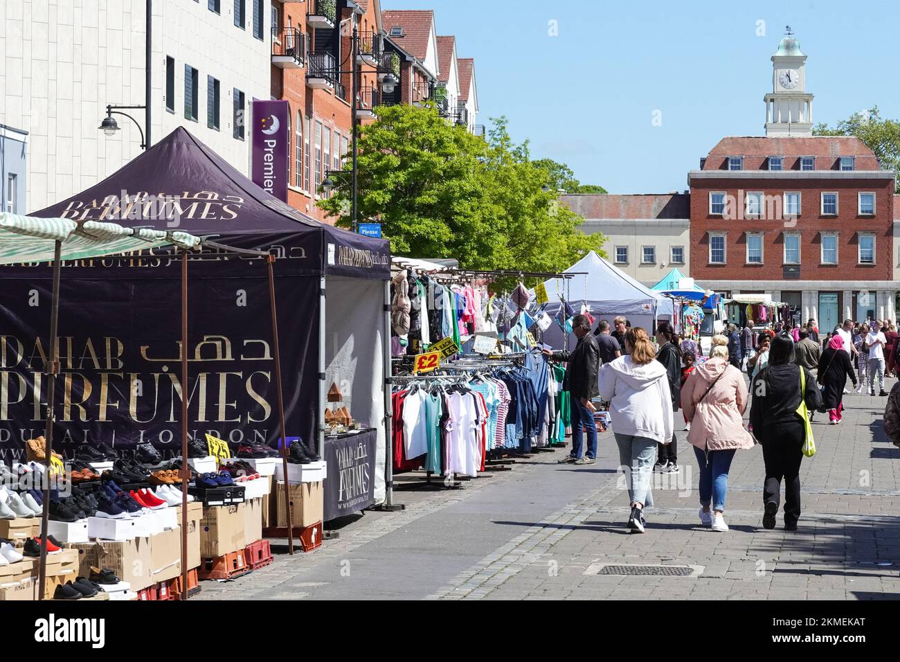 Market place with market stands hi-res stock photography and images - Alamy