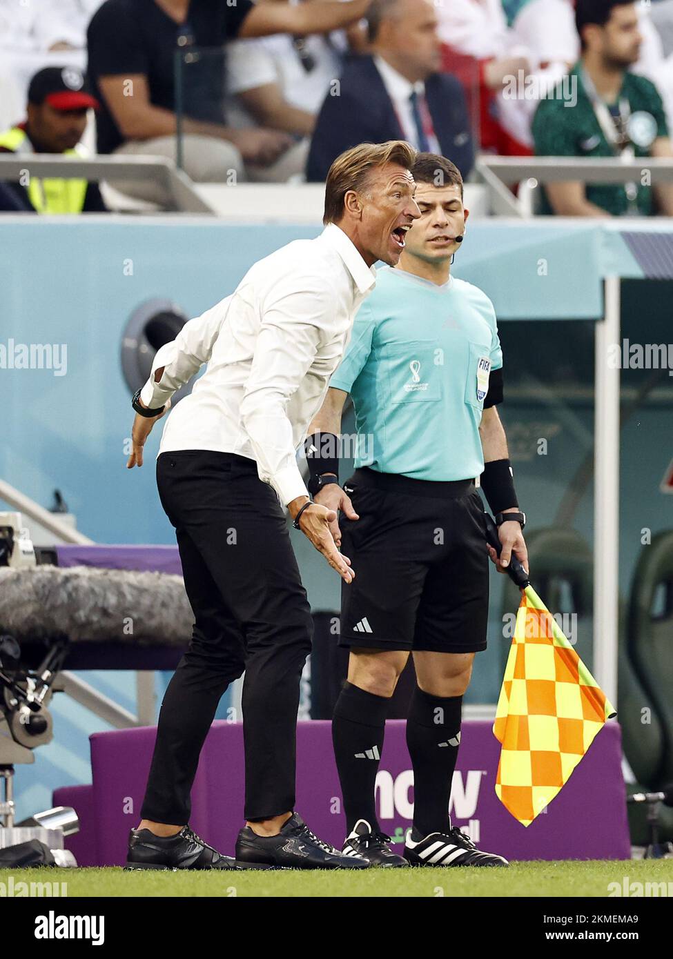 DOHA - Saudi Arabia coach Herve Renard during the FIFA World Cup Qatar ...