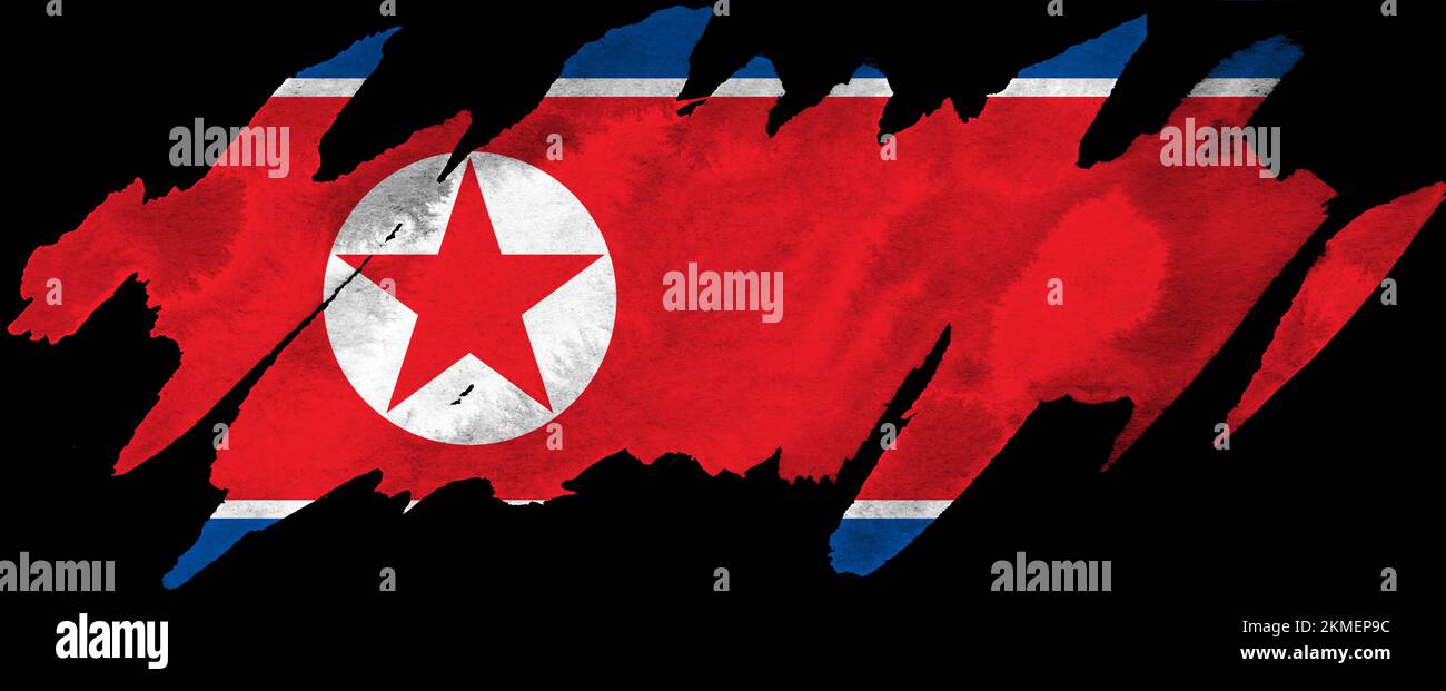 North korea pyongyang flag hi-res stock photography and images - Alamy