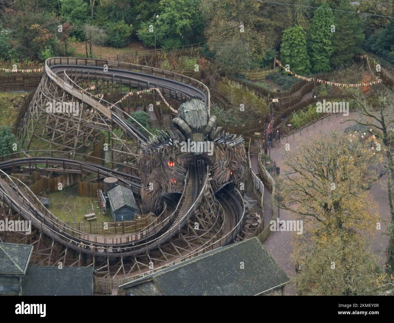 Wickerman The Wicker Man Aerial Drone Photos Rollercoaster Roller ...