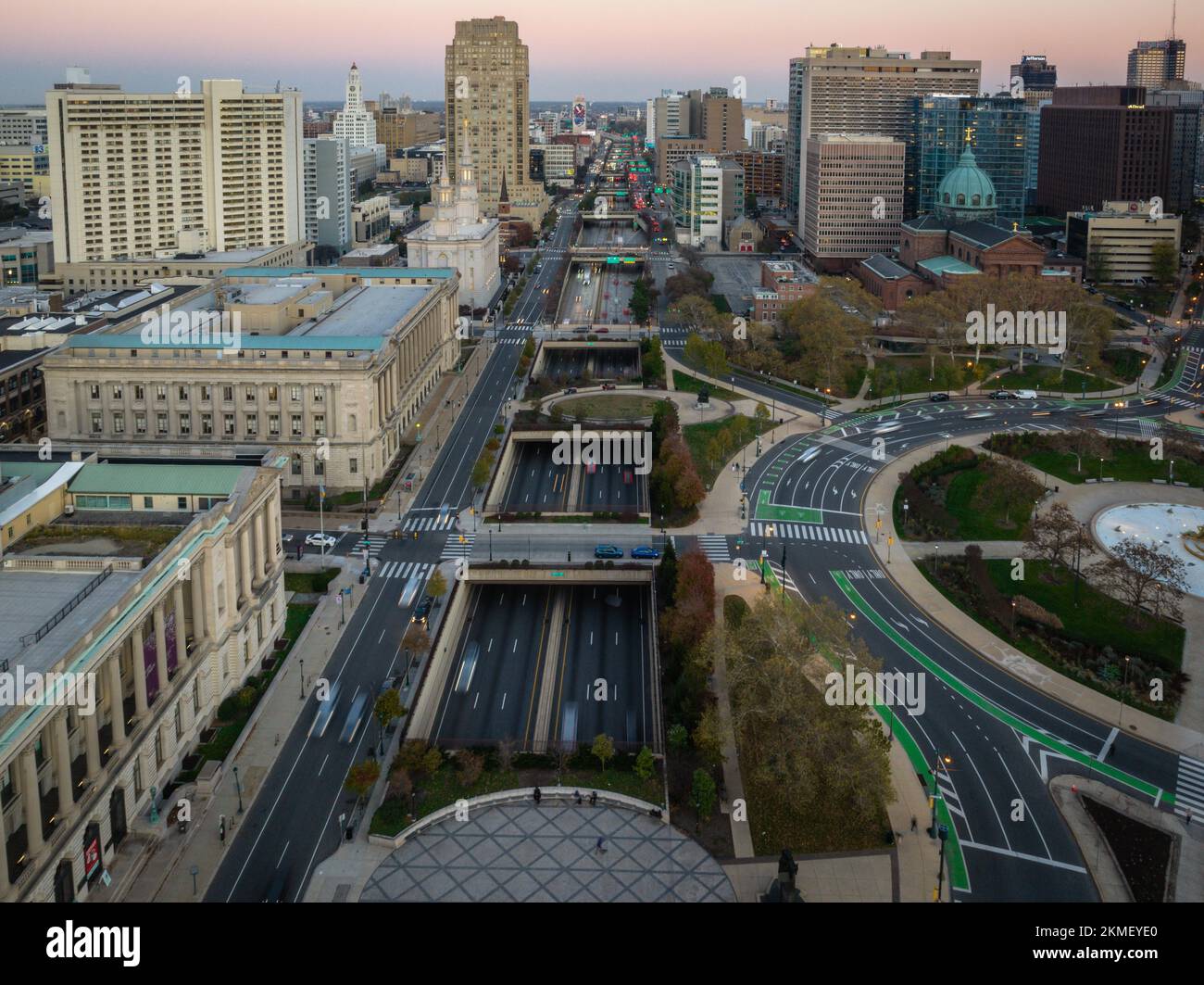 Aerial shot logan square hi-res stock photography and images - Alamy