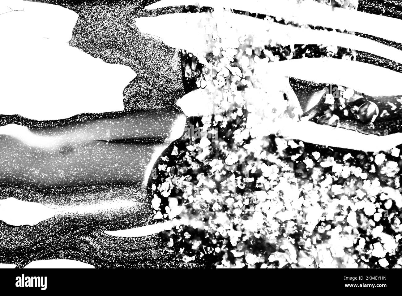 Abstract colorful backdrop with oil drops and waves on water surface ...