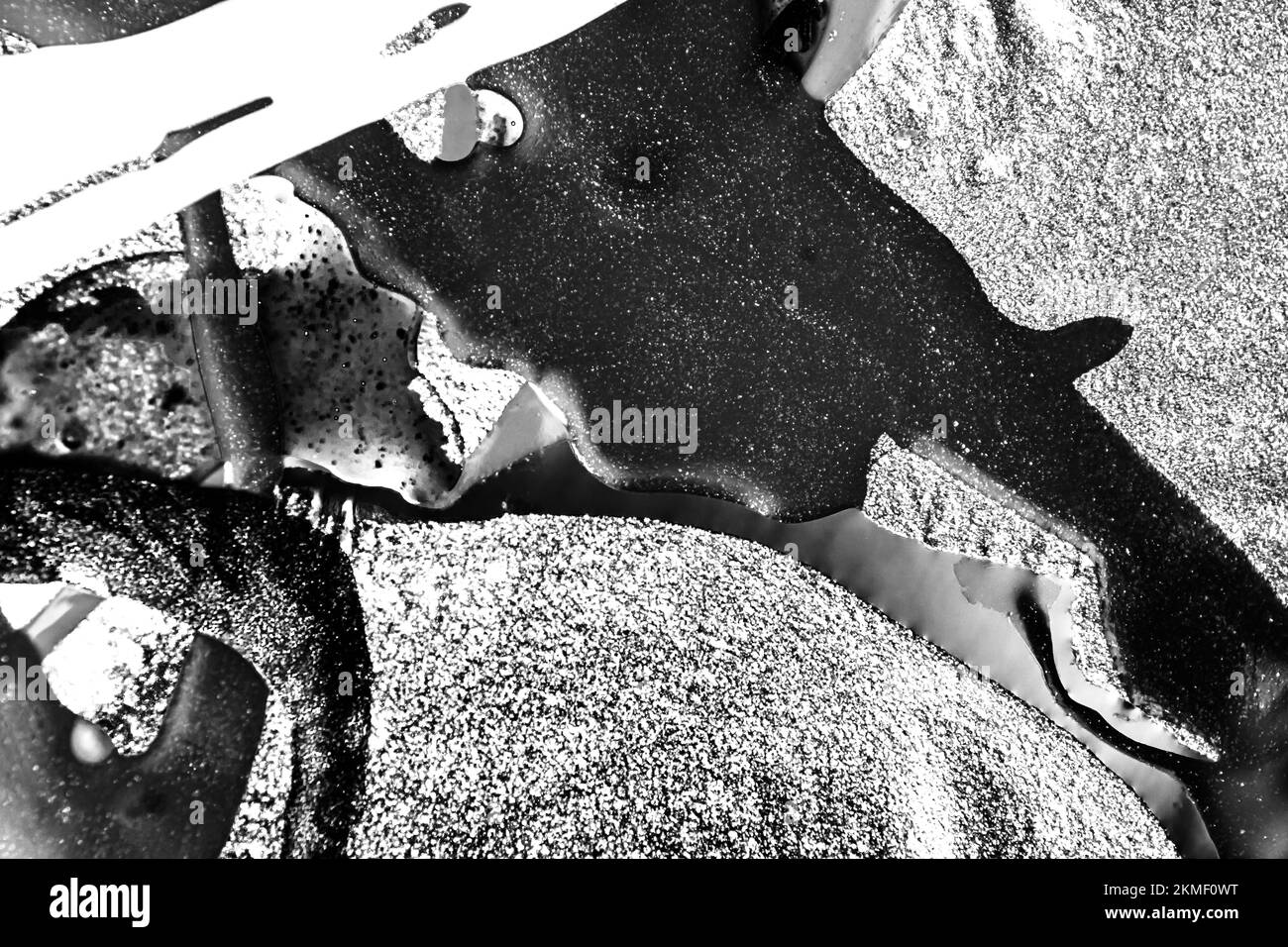 Abstract colorful backdrop with oil drops and waves on water surface ...