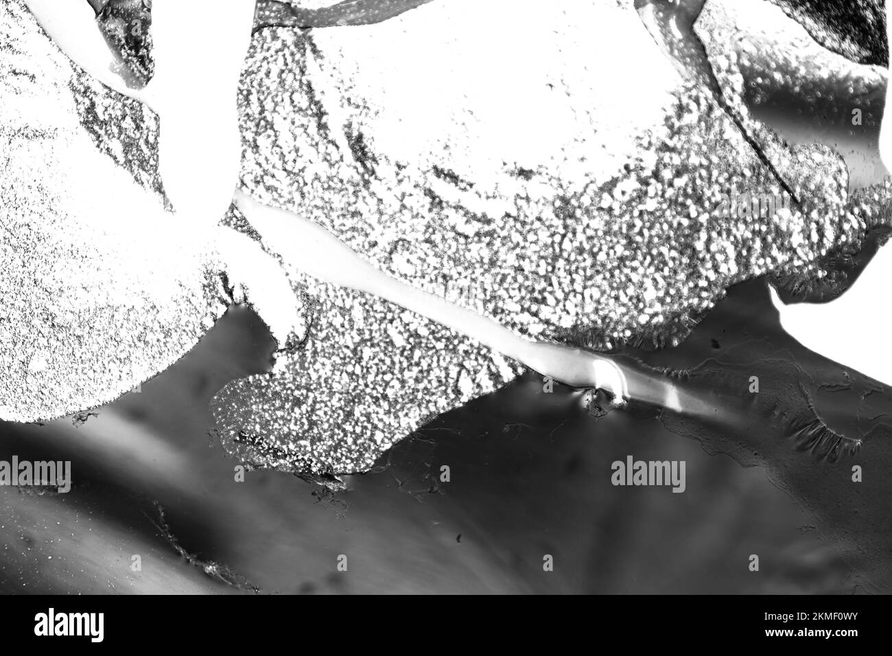 Abstract colorful backdrop with oil drops and waves on water surface ...