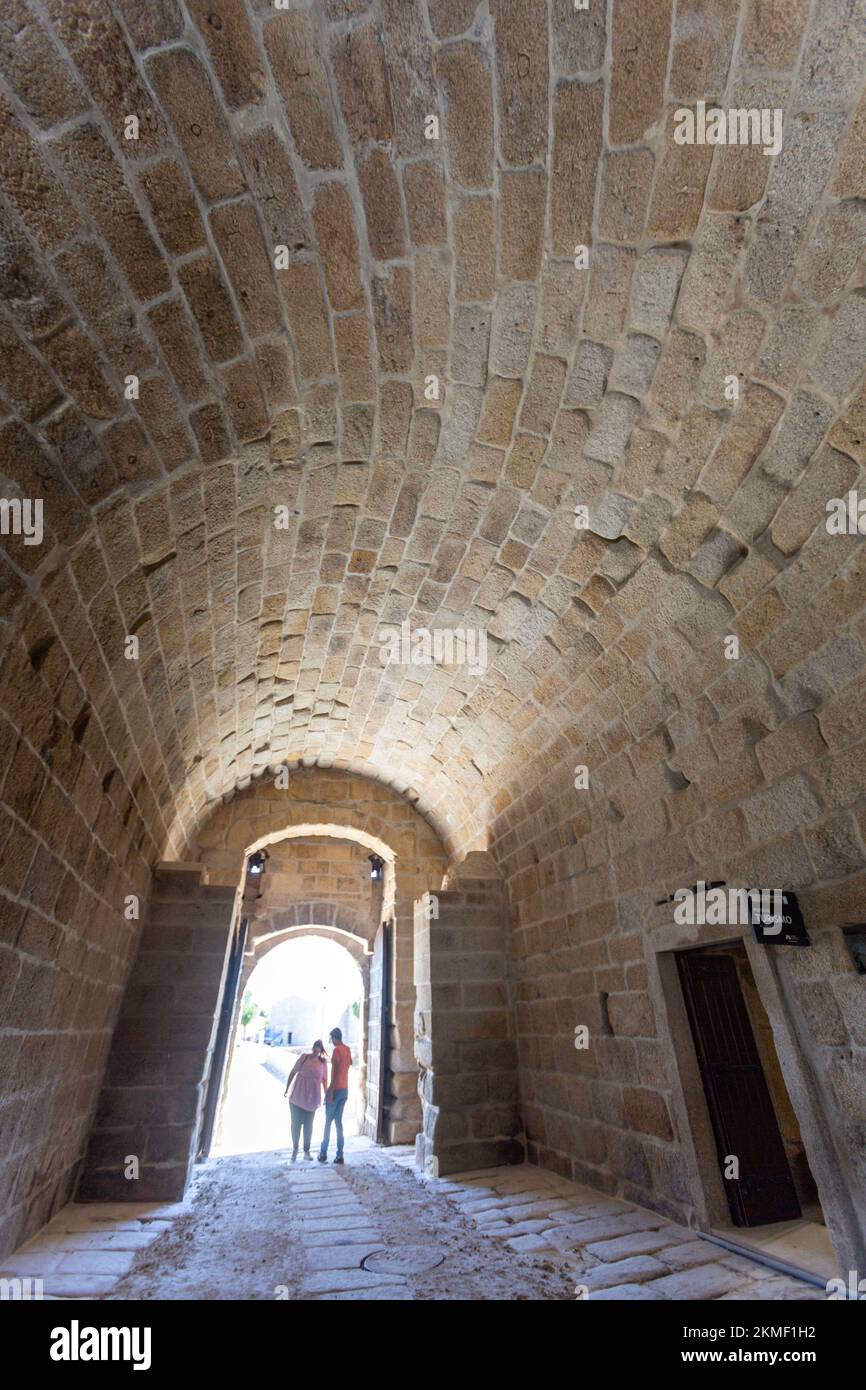 The town's castle fortress , Almeida, District of Guarda, Portugal ...