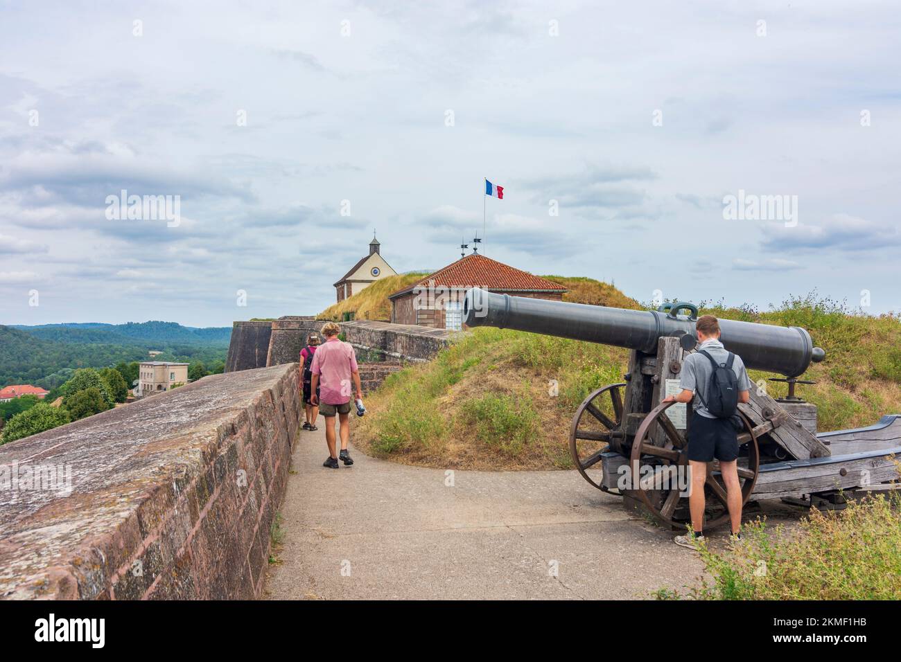 Bitche (Bitsch): Bitche Citadel Castle, chapel, cannon in Lorraine ...