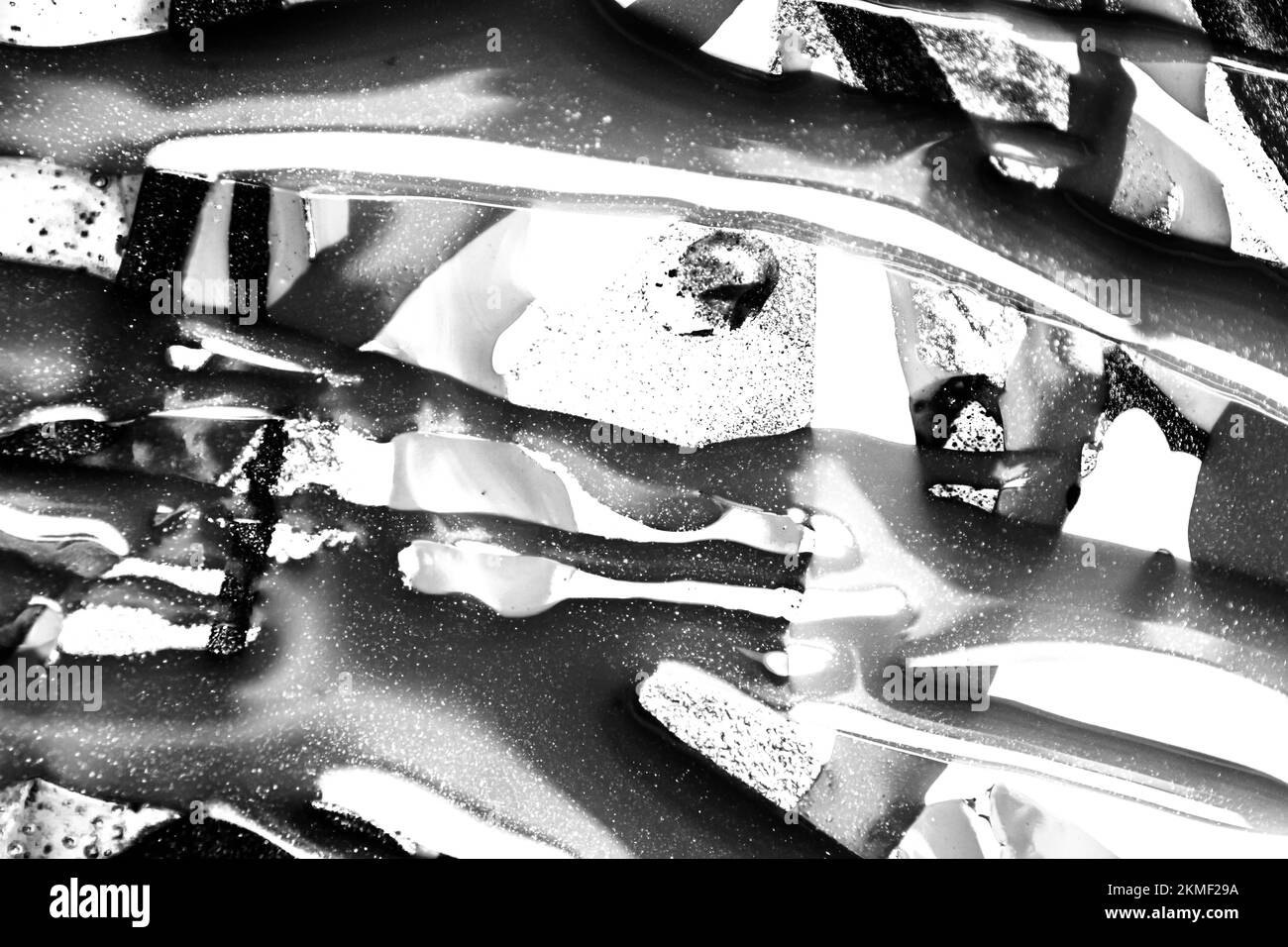 Abstract colorful backdrop with oil drops and waves on water surface ...