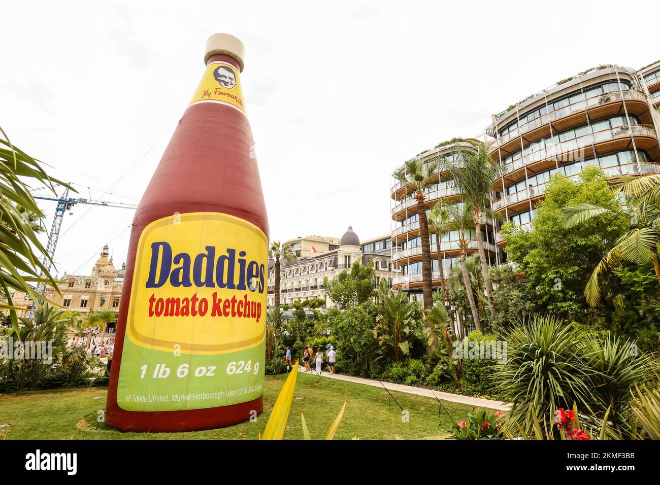 A huge bottle of Daddies tomato ketchup in the Casino Gardens,a work of ...