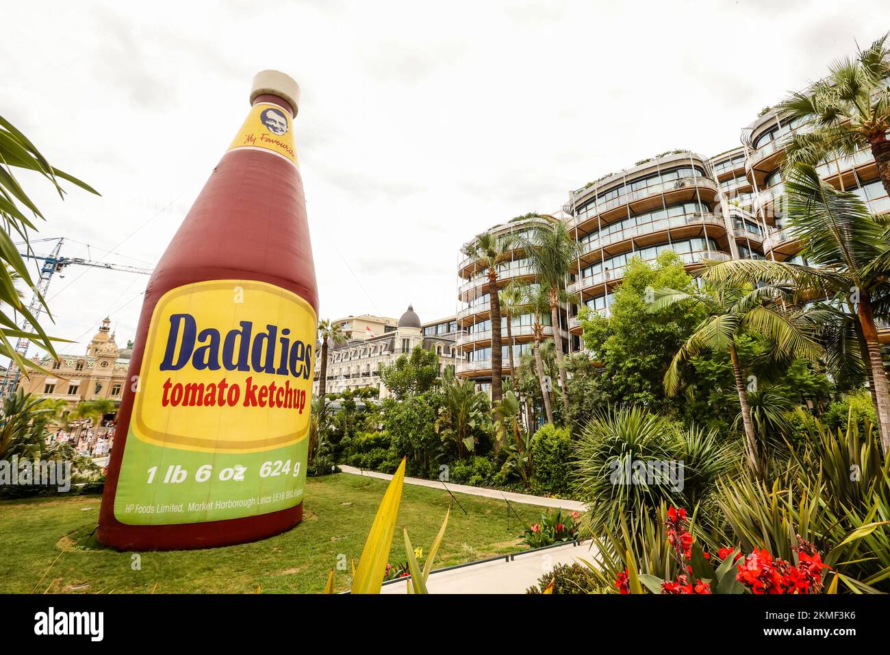 A huge bottle of Daddies tomato ketchup in the Casino Gardens,a work of ...