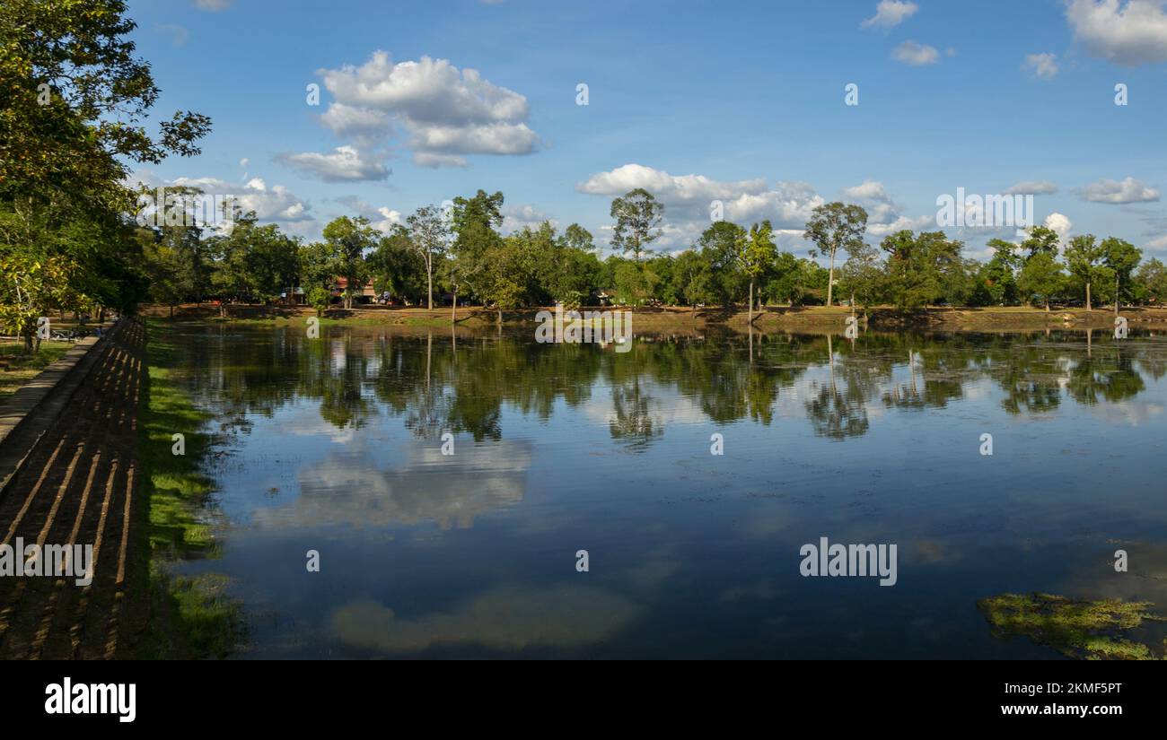 Water reservoir Srah Srang in Angkor, Cambodia Stock Photo - Alamy