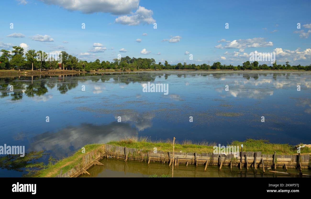 Water reservoir Srah Srang in Angkor, Cambodia Stock Photo - Alamy