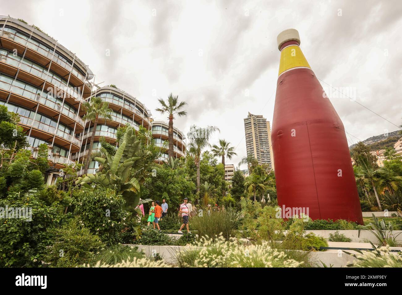 A huge bottle of Daddies tomato ketchup in the Casino Gardens,a work of ...