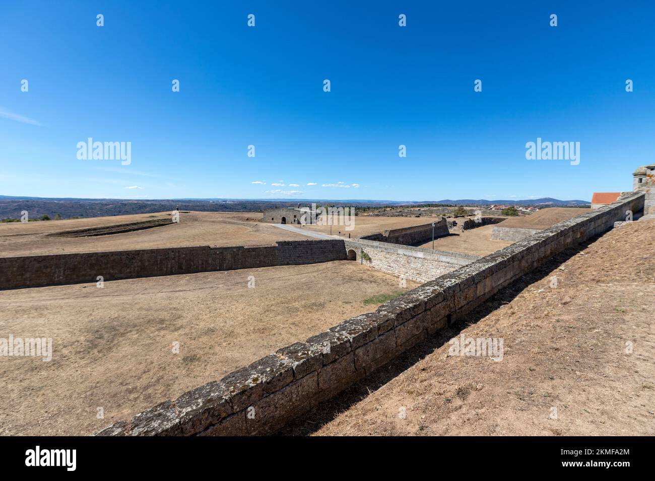 The town's castle fortress , Almeida, District of Guarda, Portugal ...
