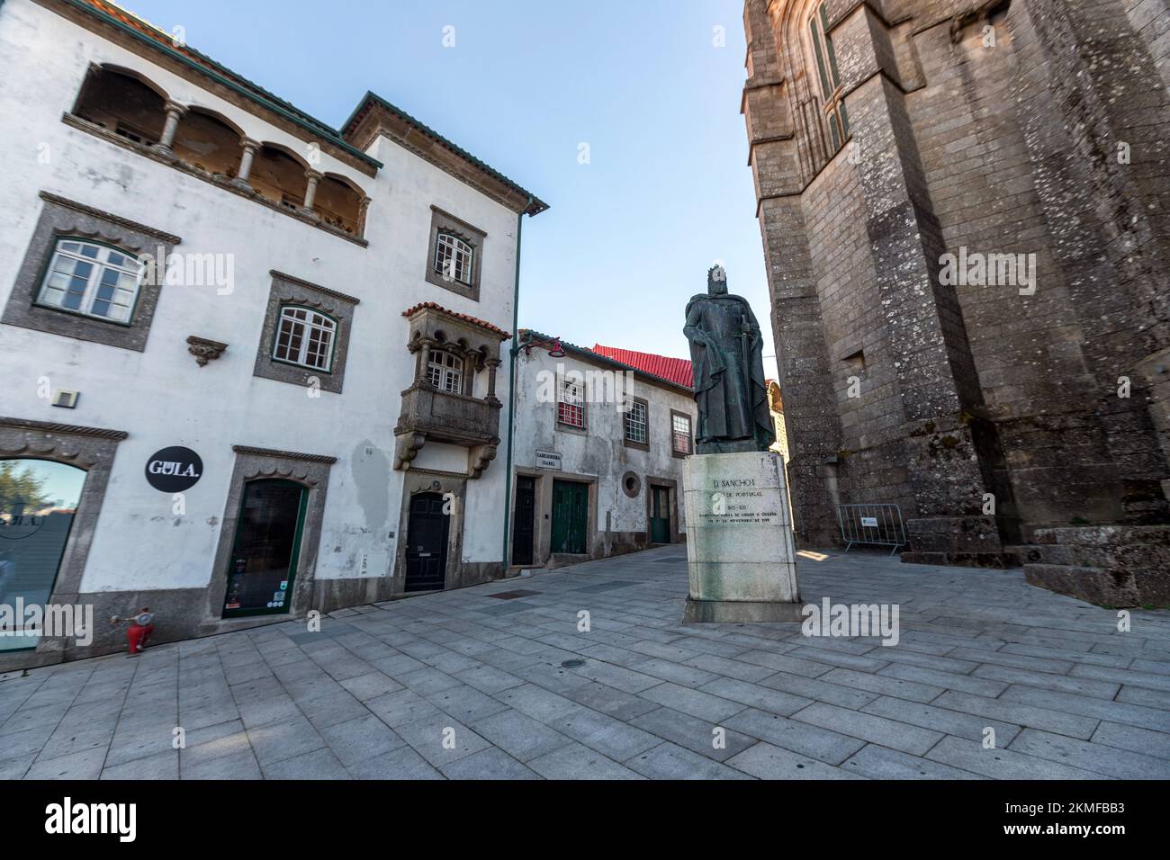 statue of Dom Sancho I, Guarda, Portugal Stock Photo - Alamy