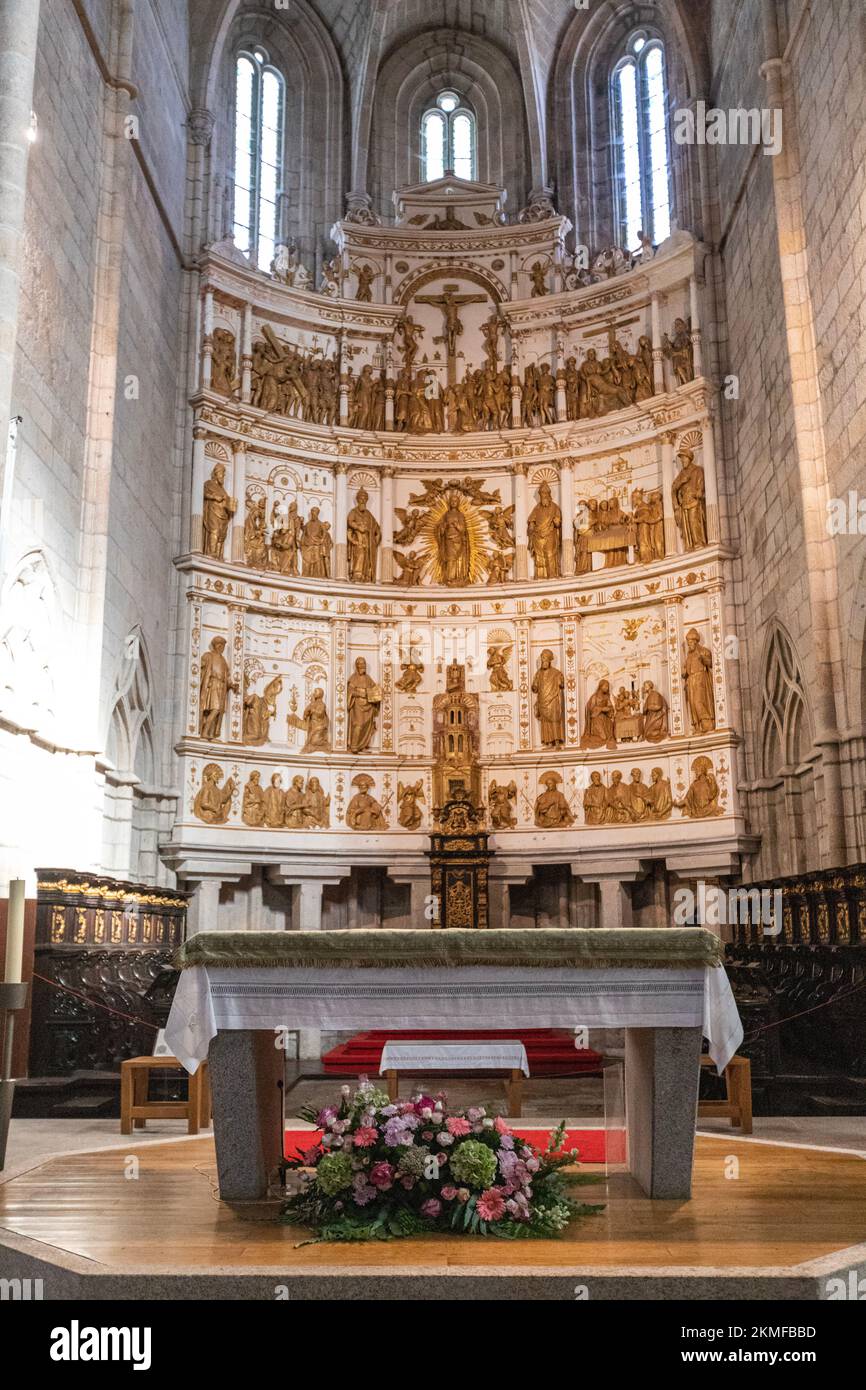 Mannerist sculptural altarpiece, the work of João de Ruão, Guarda ...