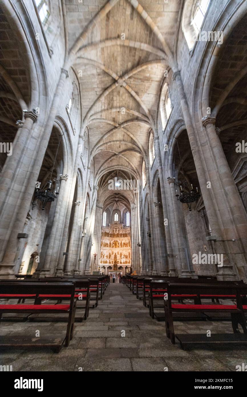 Nave of Guarda Cathedral, Guarda, Portugal Stock Photo - Alamy