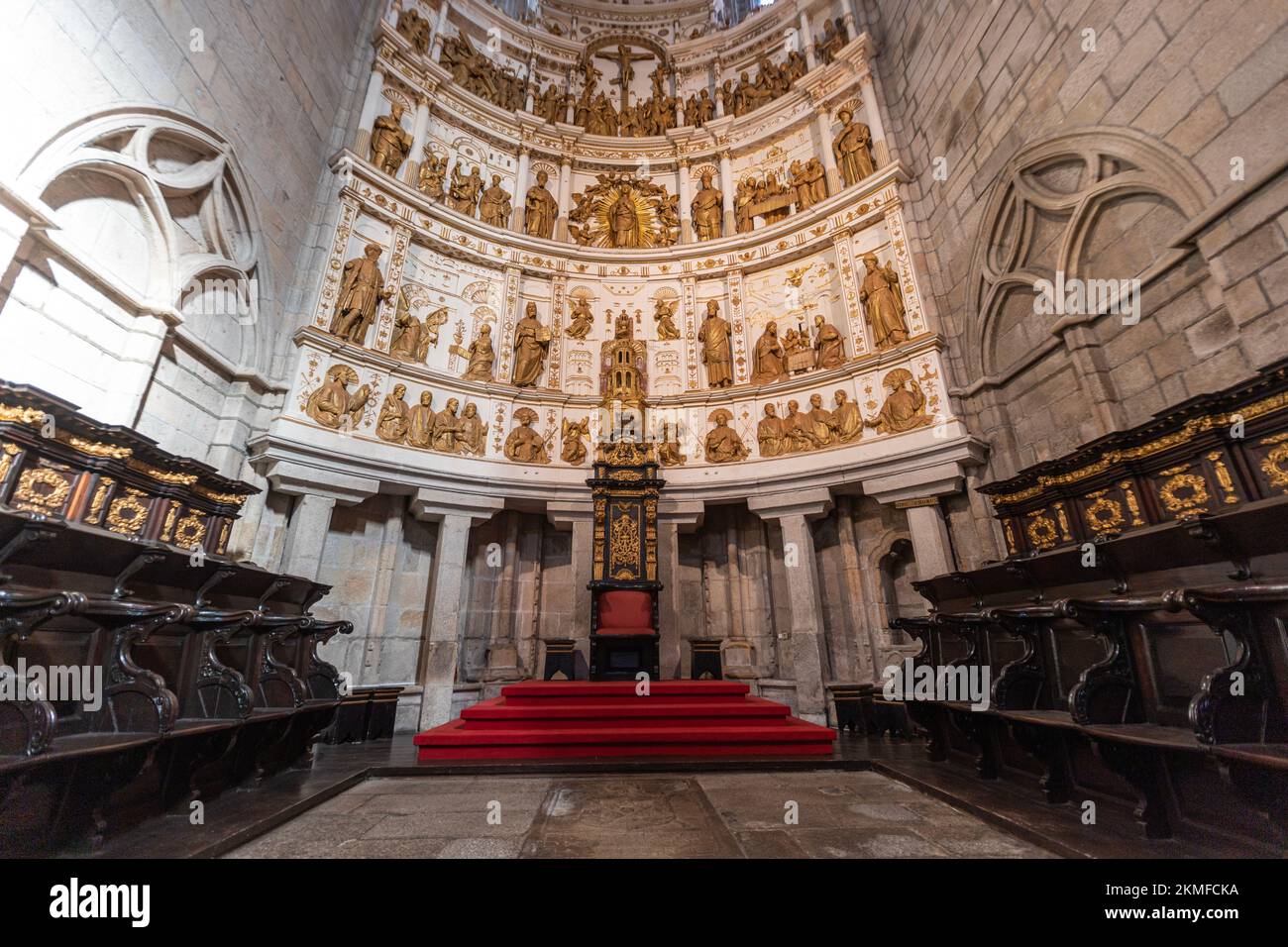 Mannerist sculptural altarpiece, the work of João de Ruão, Guarda ...