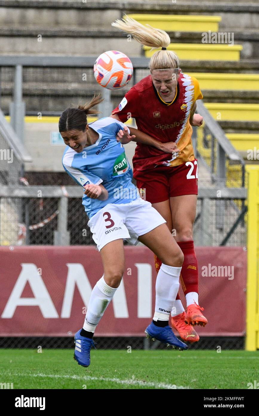 Sophie Roman Haug (AS Roma Women) Martina Fusini (Pomigliano Calcio ...