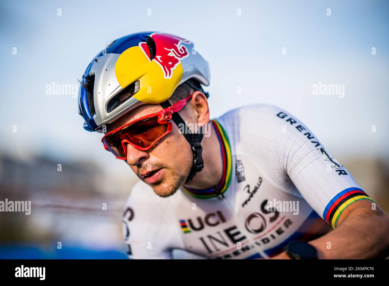 British Thomas Tom Pidcock pictured in action during the men's elite ...