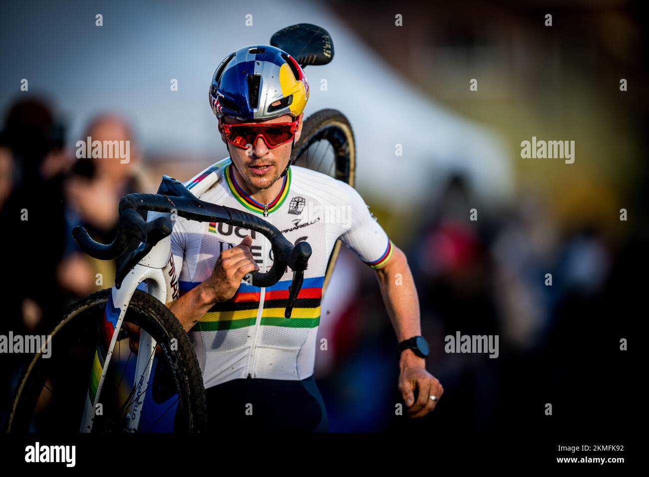 British Thomas Tom Pidcock pictured in action during the men's elite ...