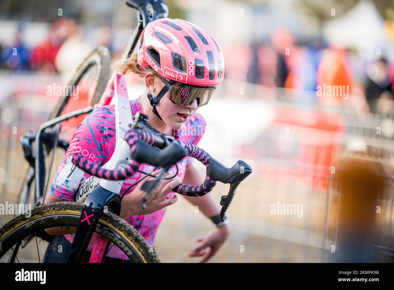 British Zoe Backstedt pictured in action during the women's elite race ...