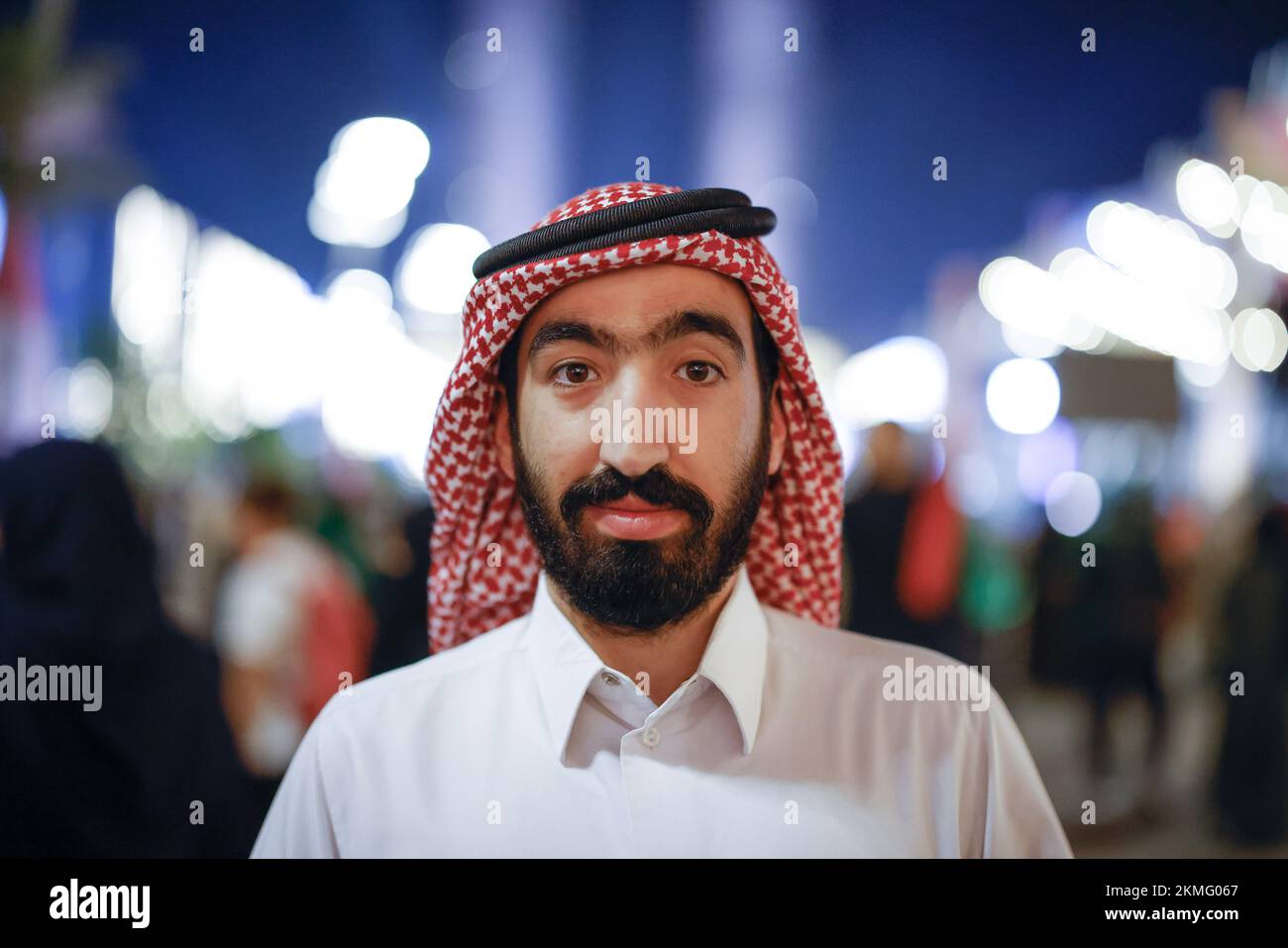 Doha, Catar. 26th Nov, 2022. Qatari resident during FIFA World Cup Qatar 2022 held in Doha ...
