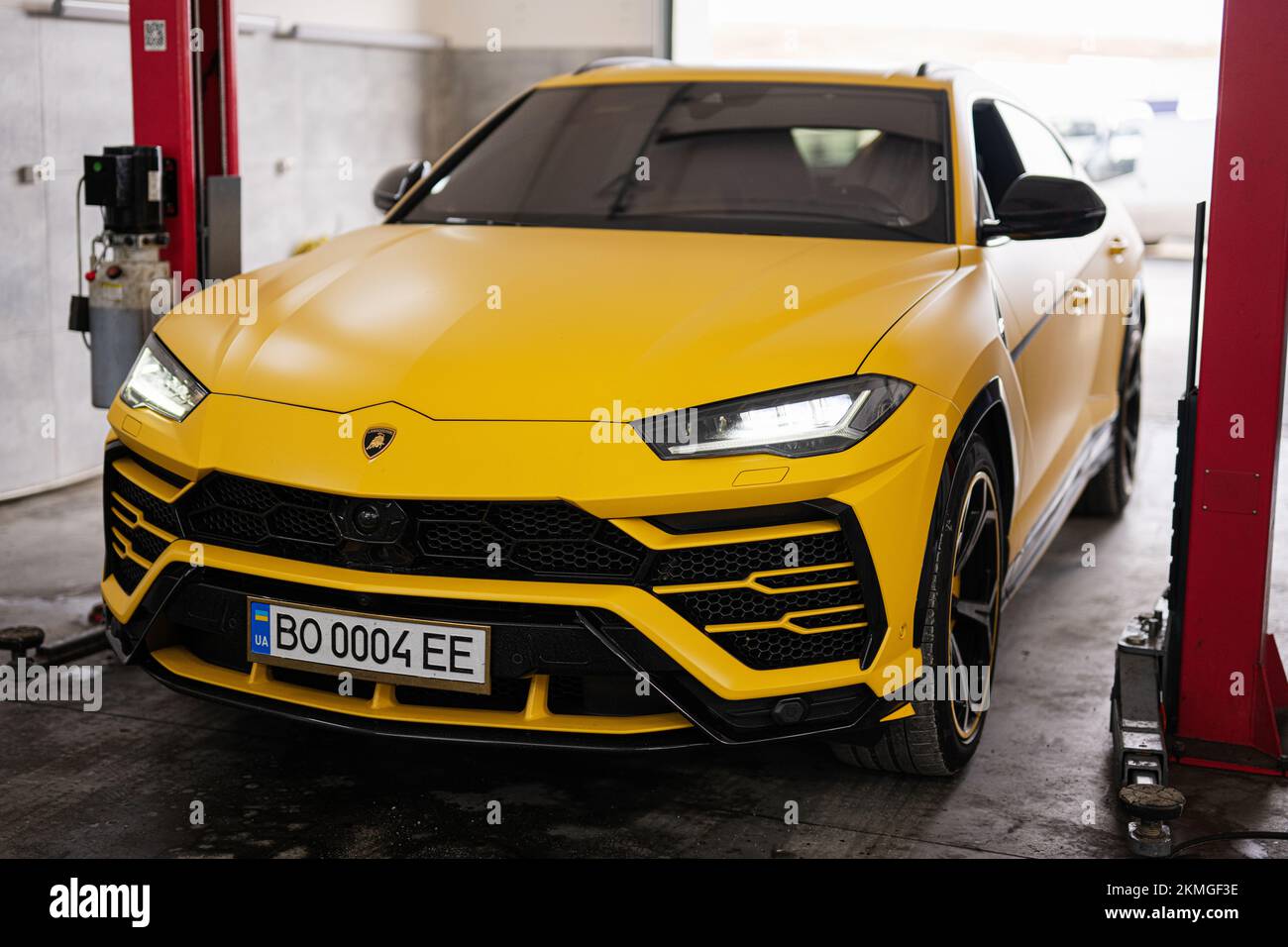 Yellow Lamborghini 4x4
