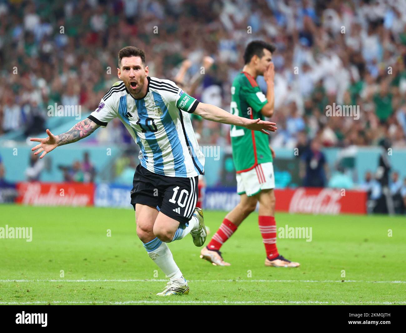 Lusail, Qatar. 26th Nov, 2022. Soccer, World Cup, Argentina - Mexico ...