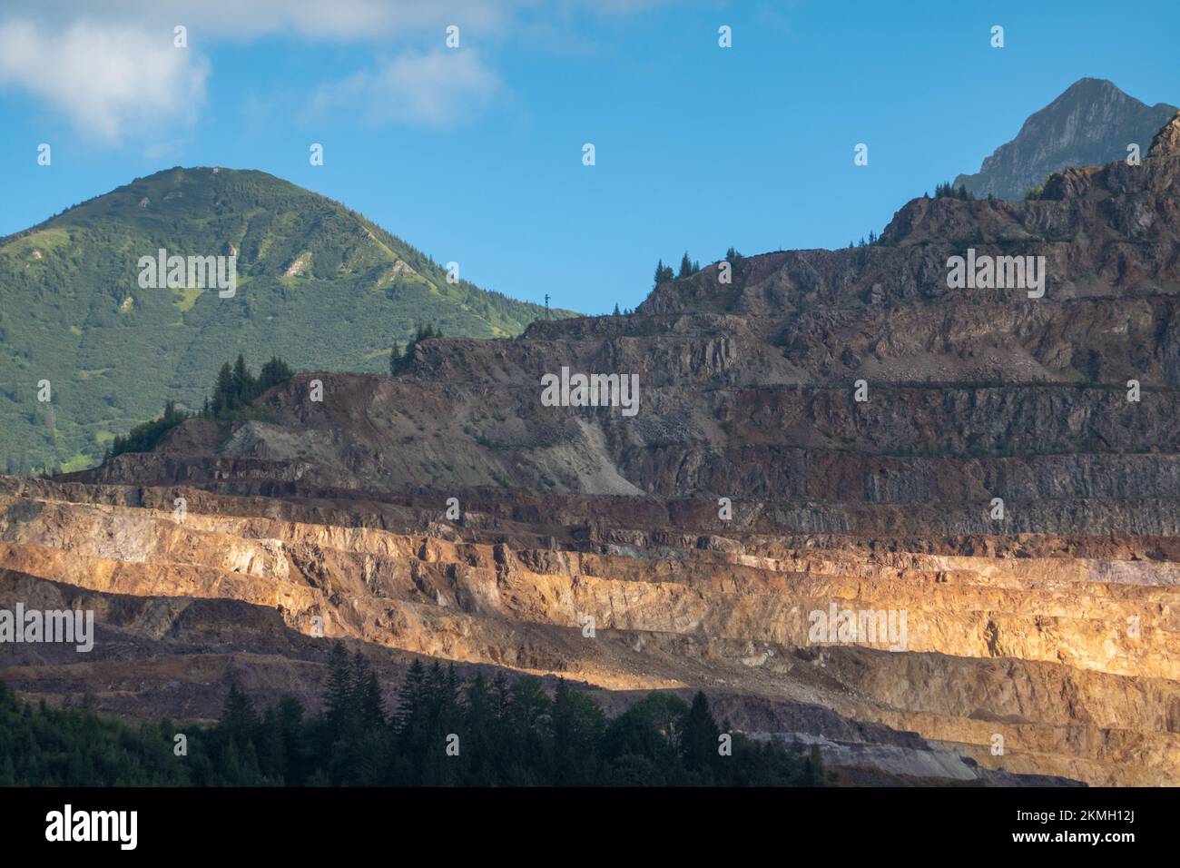 Abenteuer Erzberg. Eisenerz . Steiermark . Österreich Stock Photo - Alamy