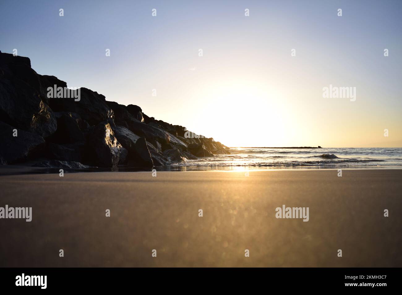 Atlantic ocean beach sunset Stock Photo - Alamy