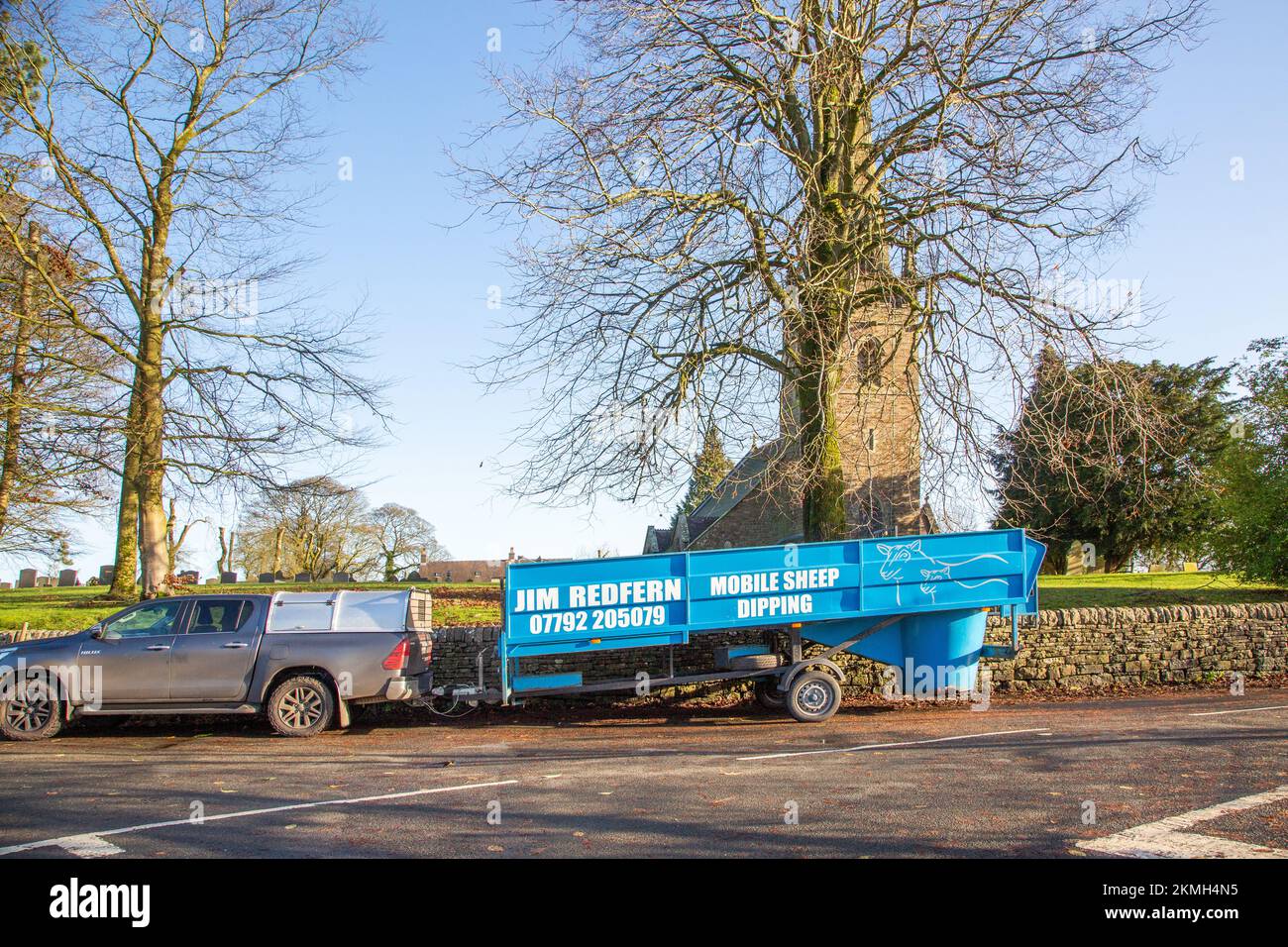 Mobile sheep dipping Stock Photo - Alamy