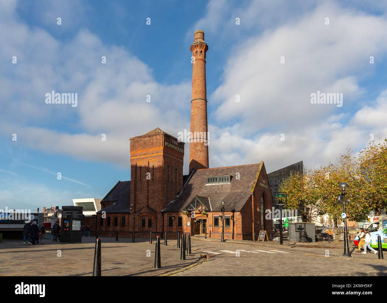 Liverpool, UK: The Pump House pub and restaurant, Hartley Quay, at the ...