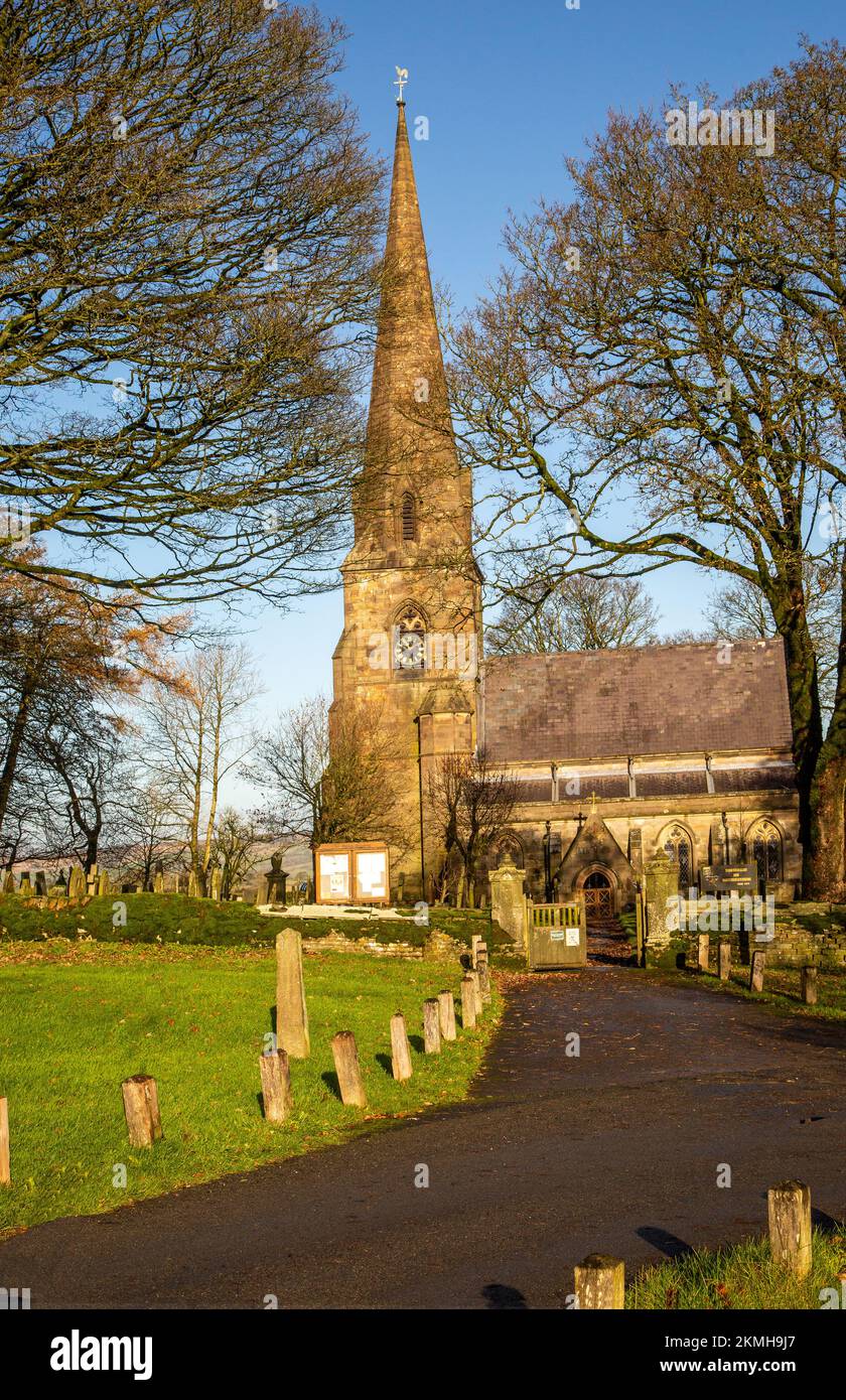 All Saint's parish Church in the North Staffordshire Moorlands, Peak ...