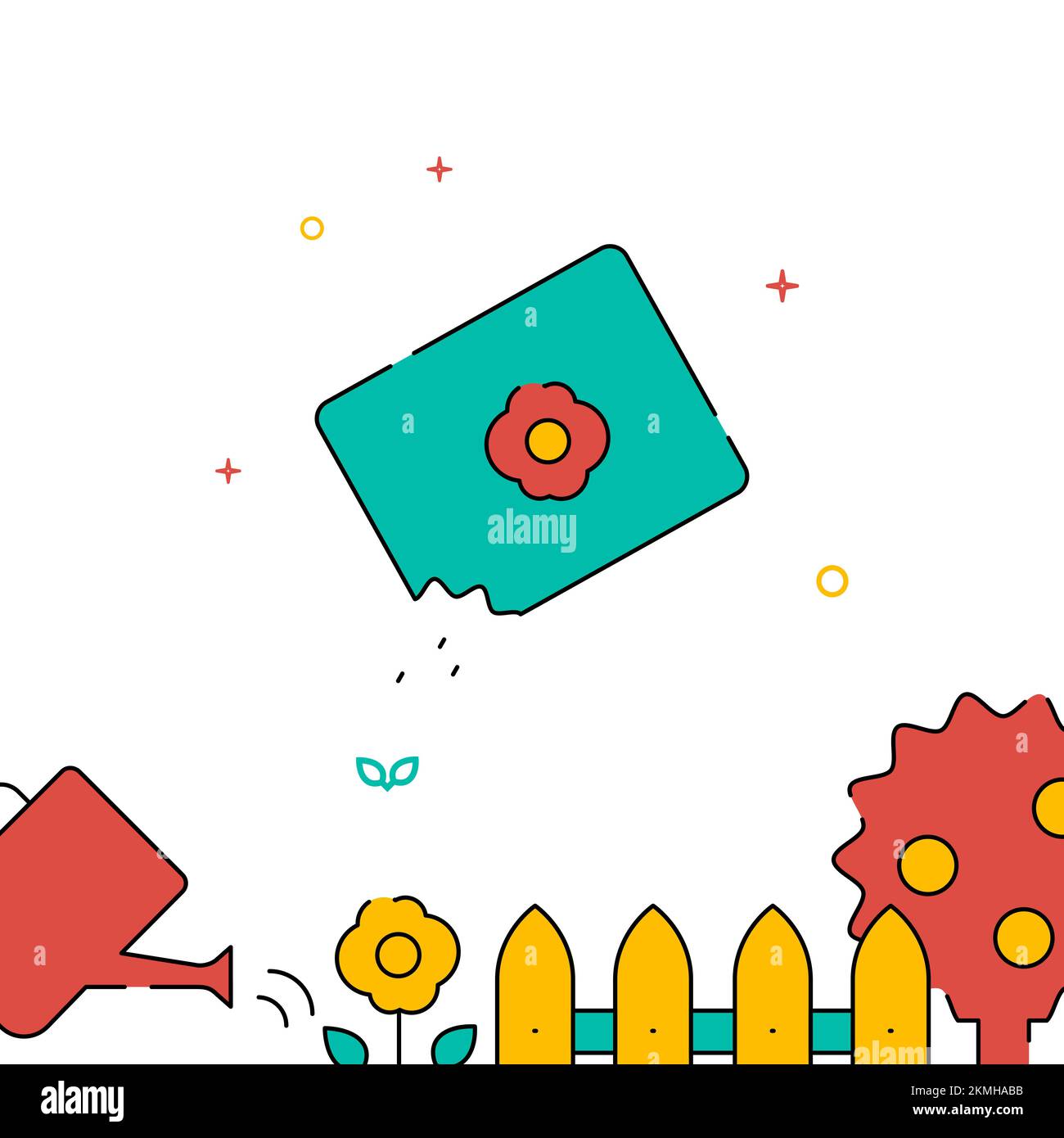 Sowing seeds garden border hi-res stock photography and images - Alamy