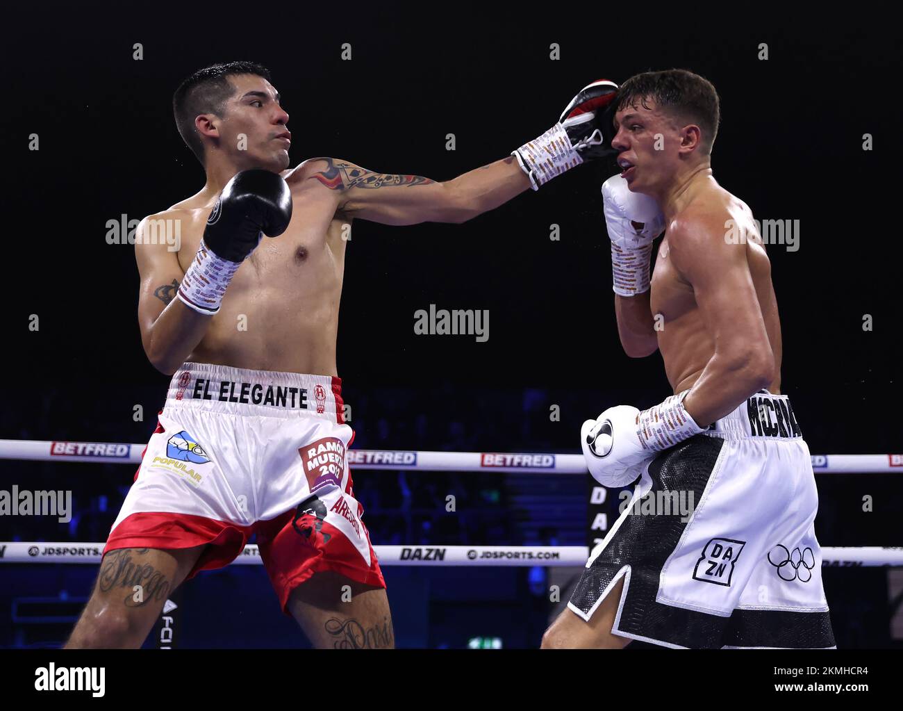 Pat McCormack (right) and Christian Nicolas Andino in the welter weight ...