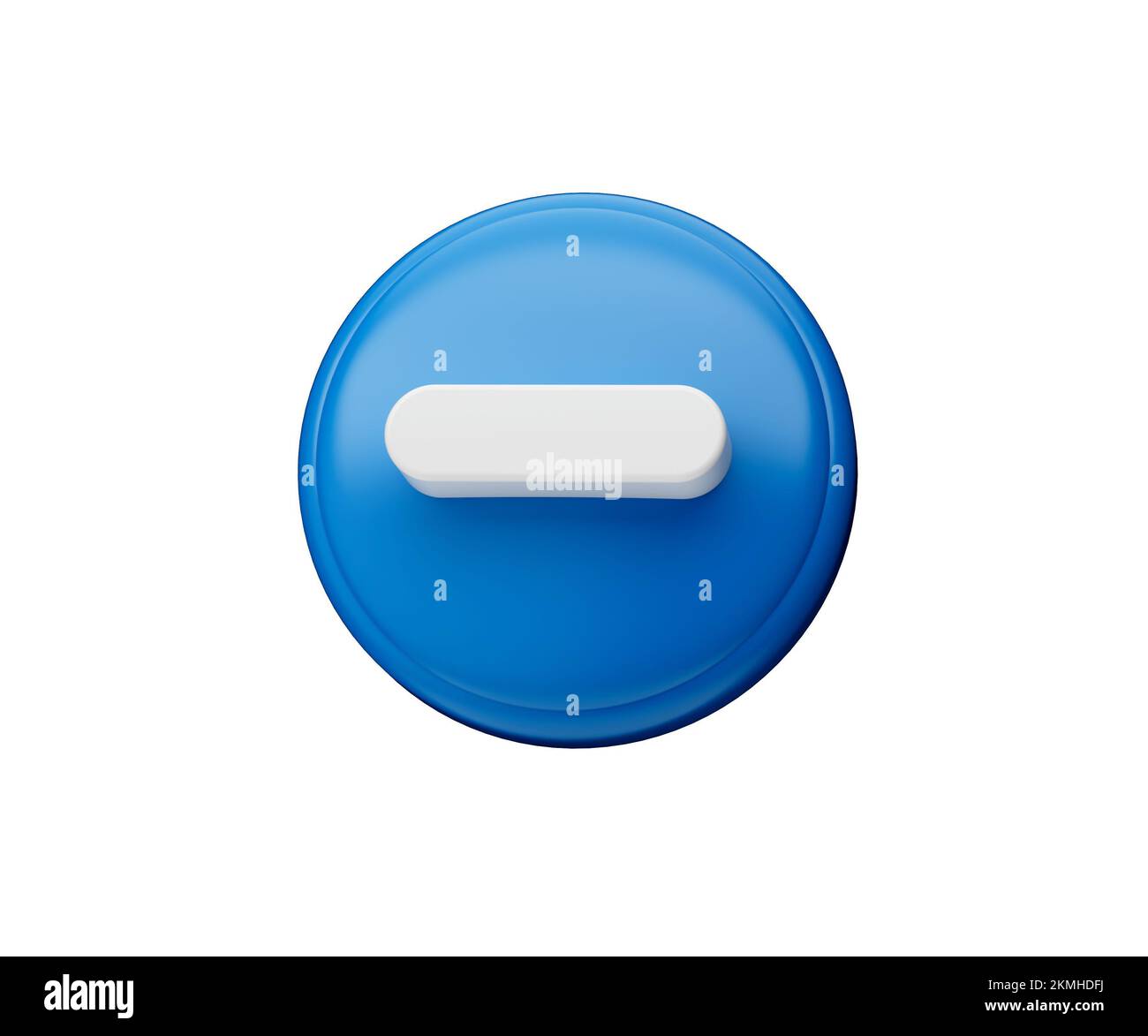 A 3d illustration of minus, subtraction, or - sign isolated on white ...
