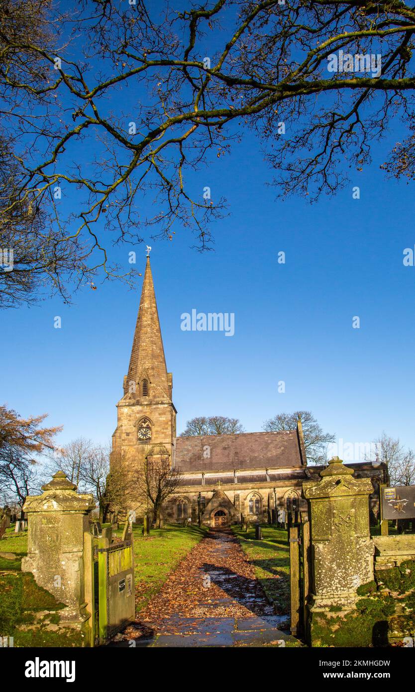 All Saint's parish Church in the North Staffordshire Moorlands, Peak ...