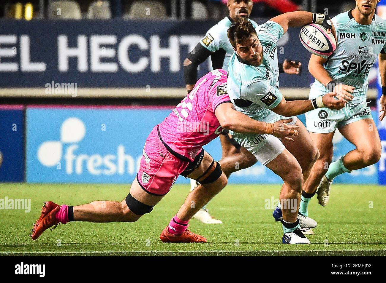 Facundo ISA of Toulon during the French championship Top 14 rugby union ...