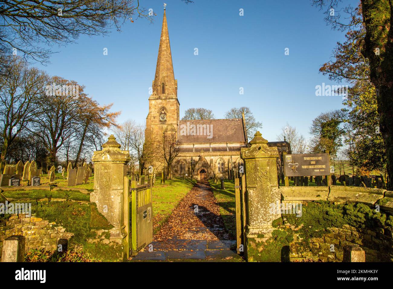 All Saint's parish Church in the North Staffordshire Moorlands, Peak ...
