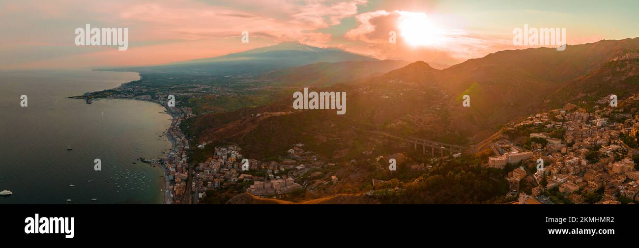 Top aerial view of volcanic eruption hi-res stock photography and ...