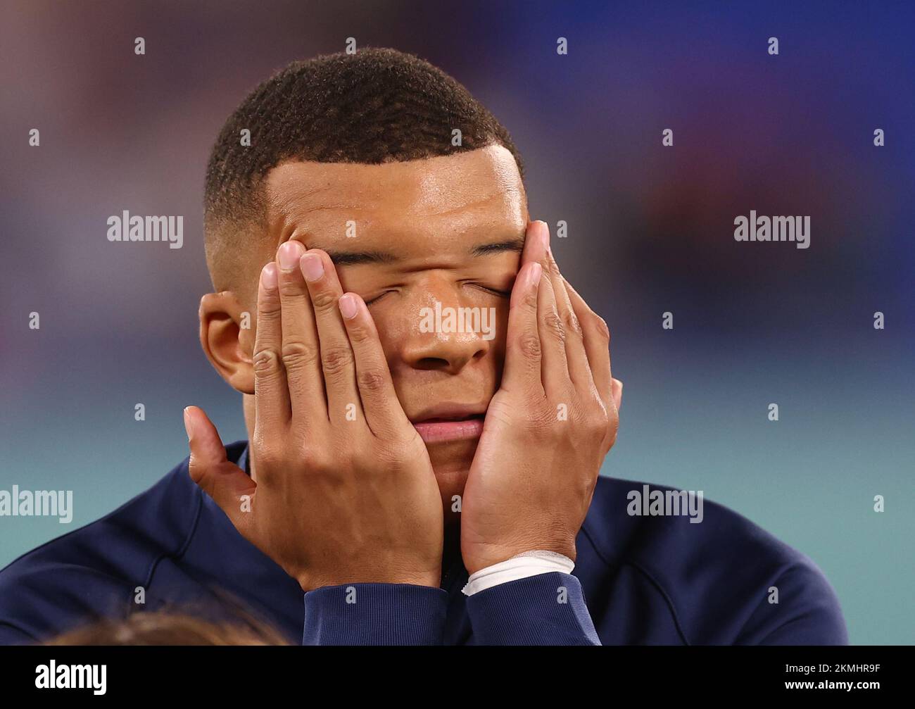 Doha, Qatar, 26th November 2022. Kylan Mbappe of France during the FIFA ...