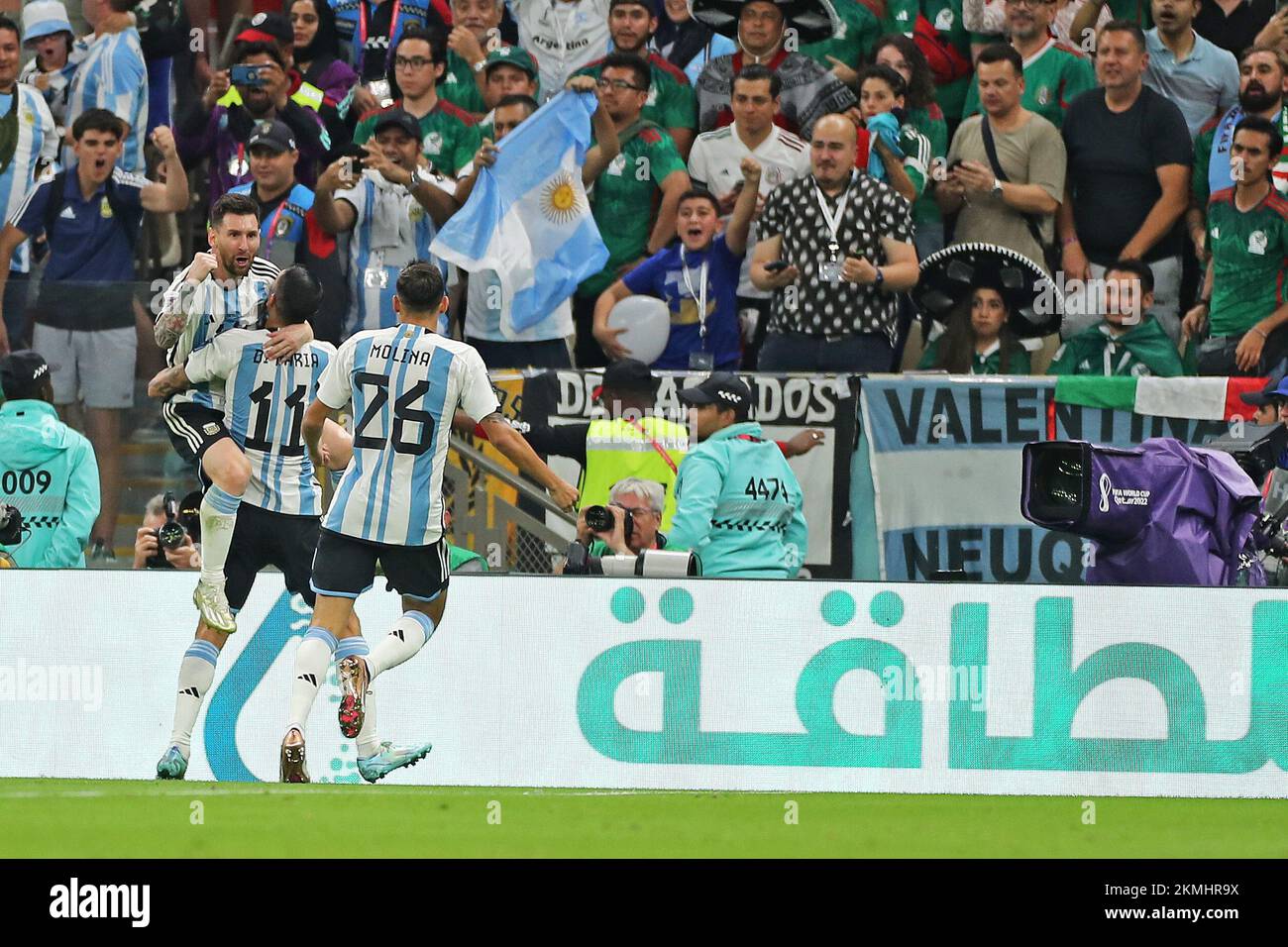 Lusail Iconic Stadium, Lusail, Qatar. 26th Nov, 2022. FIFA World Cup Football, Argentina versus ...