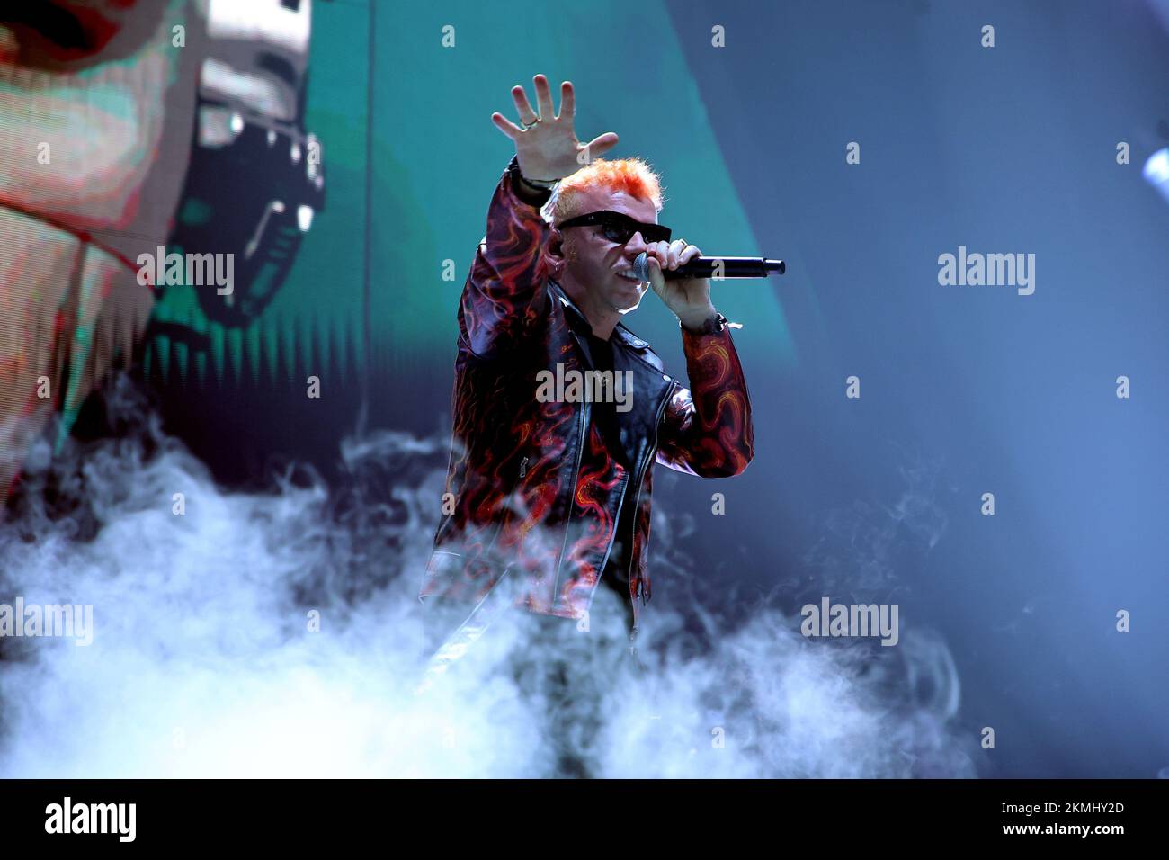 November 25, 2022, Bologna, Italy: Italian singer/rapper Salmo during ...