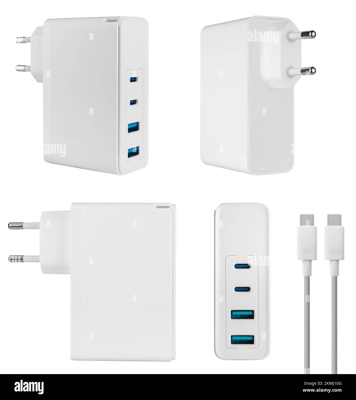 power adapter for phone tablet, isolated on white background Stock ...