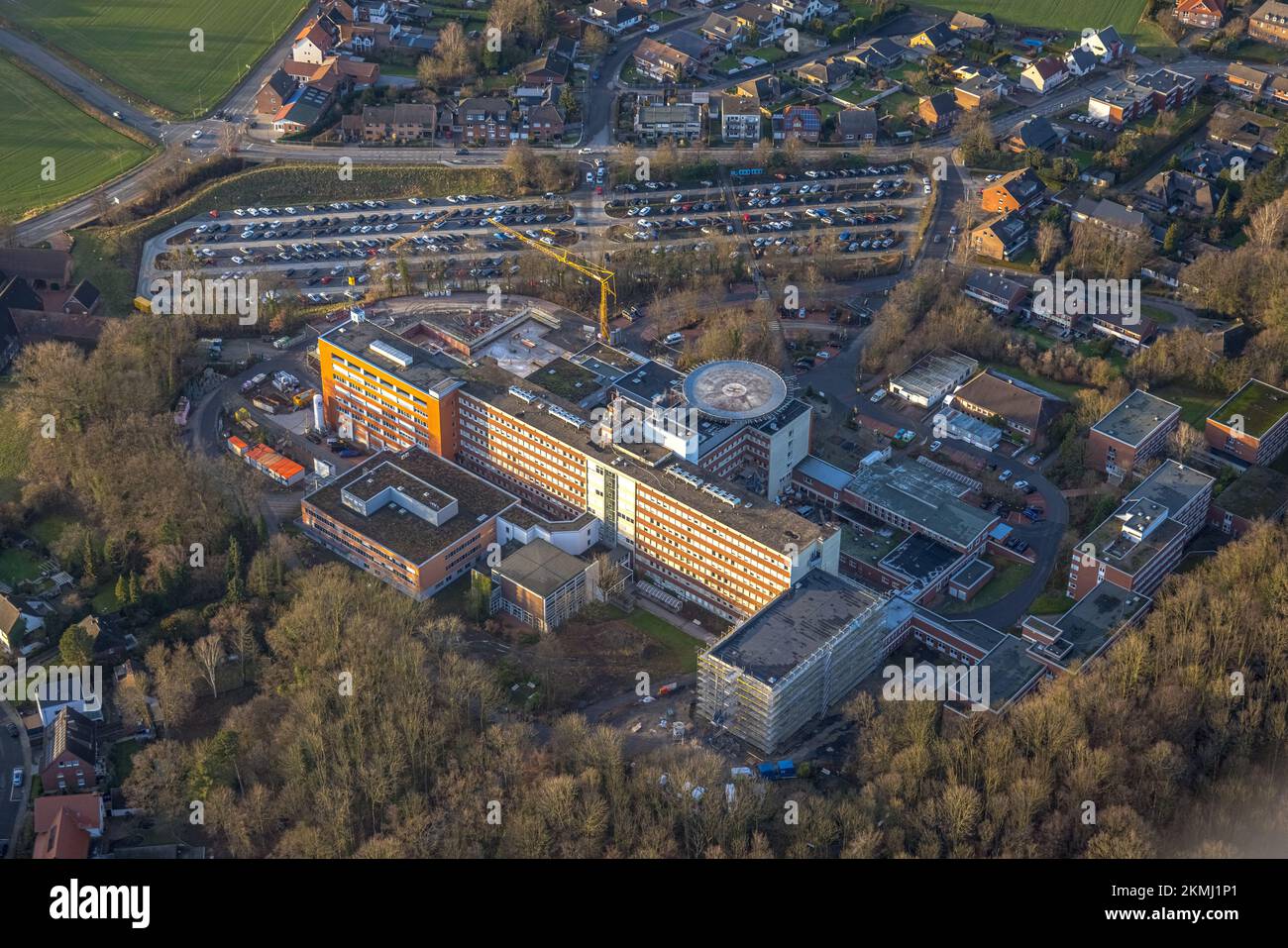 St barbara hospital hamm heessen with construction site for extension ...